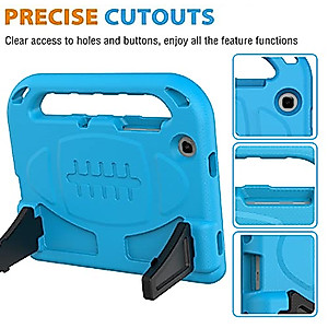 BMOUO Kids Case for Samsung Galaxy Tab A7 10.4 inch 2022/2020 (SM-T500/T503/T505/T507) - with Built-in Screen Protector, Shockproof Light Weight Handle Stand Galaxy Tab A7 10.4 Case for Kids, Blue