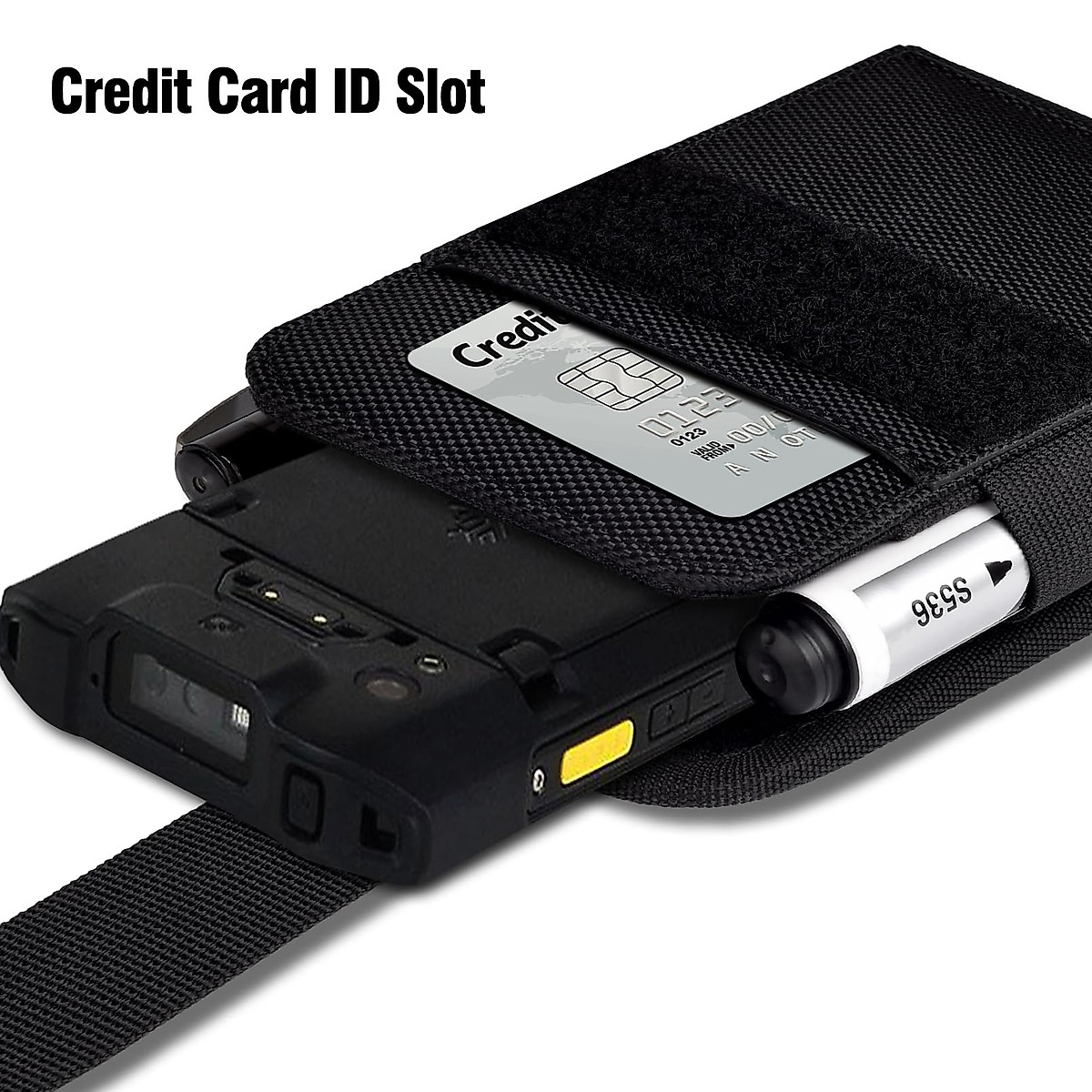 SOGCASE Holster with Belt Clip for Zebra Scanner, TC51, TC52, TC52x, TC56, TC57, TC57x, TC21, TC26, Handheld Barcode Carrying Pouch Scanner Case Holder with a Safety Strap, Large