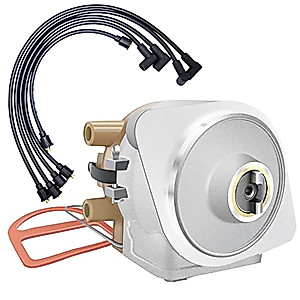 MAS Distributor Complete Front Mount & Spark plug Wire Set Compatible With Ford New Holland Tractors 8N 9N 2N 9N12100 1100-5000 11005000