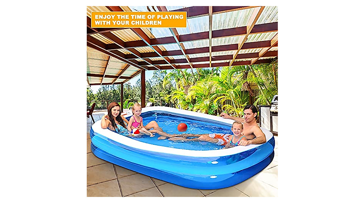 ACETOP Family Inflatable Pool - Durable & Easy Setup Fun!