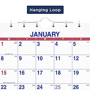AT-A-GLANCE 2024 Wall Calendar, 12" x 26-1/2", Large, Three-Month, Move-A-Page (PMLF112824)