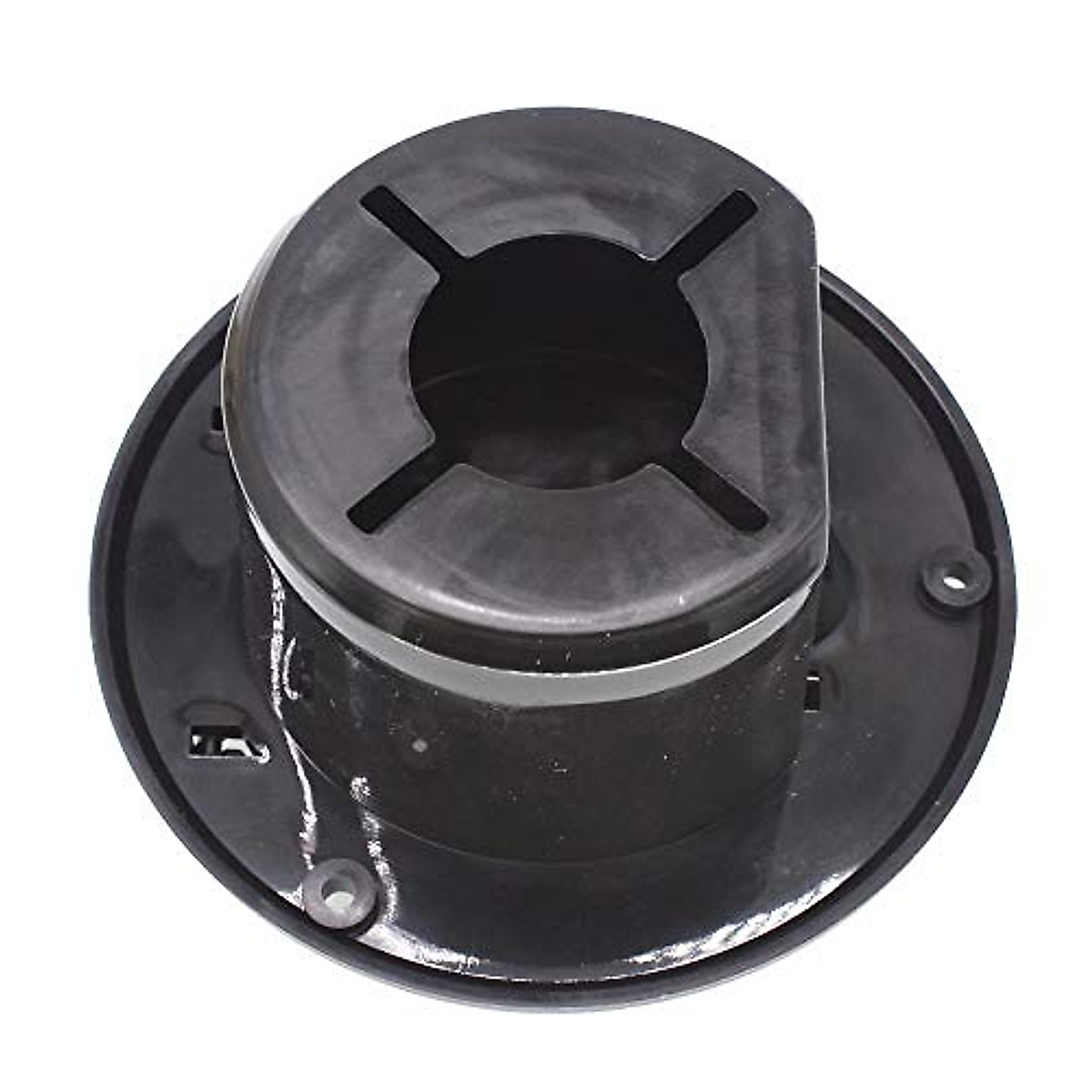 X-Haibei RV Trailer Camper Electric Power Cord Cable Hatch Round Fits 2-3/4 inches Dia. Hole Flip Up Cover (Black)