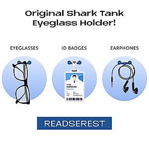 Readerest Magnetic Holders for Glasses, Magnet Pin, (Classic Black 4 Pack), Eyeglass Magnets for Women and Men, Name Badge Holder, Pins onto Your Shirt to Keep Your Glasses Safe