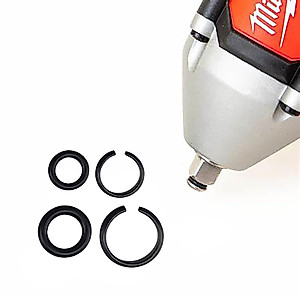 (10+10 Sets) 3/8" & 1/2" Impact Wrench Retainer with O-Ring, Compatible With Milwaukee Electric Wrench/Pneumatic Wrench