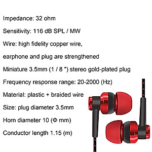 Earphones,Earbuds Heavy Bass Stereo Plastic Games Headset for Walking Blue,2533768-Gaweb-1