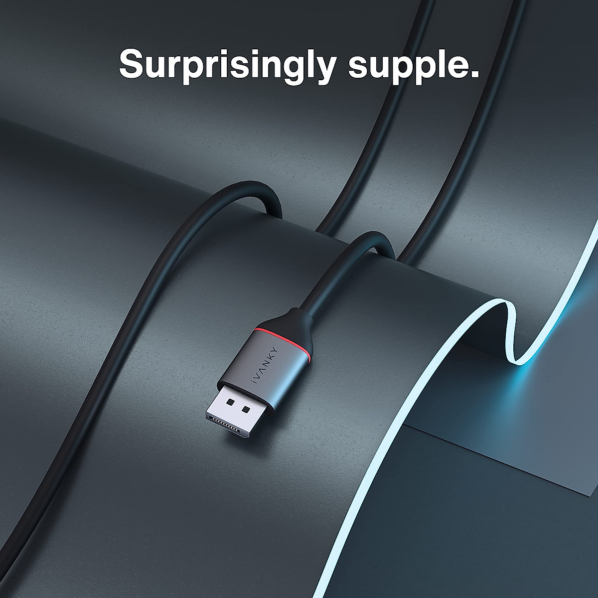 IVANKY DisplayPort Cable 10ft, DP Cable 1.2, [Updated New Model] Display Port Cable 144z, 4K@60Hz, 2K@165Hz, 2K@144Hz, 3D, DisplayPort to DisplayPort Cable, Compatible Laptop, PC, Gaming Monitor, TV