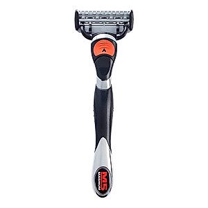 Personna M5 Magnum Razor with 5 Blades and Trimmer, 10 Refill Cartridges Included