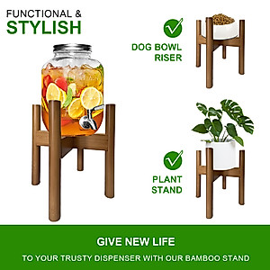 Adjustable Drink Dispenser Holder (6-11 Inch), Water Dispenser Stand - Fit Beverage Dispenser, 1-2 Gallon Glass Water Jar, 3-5 Gallon Water Jug Container, Water Filter Bottle, Water Crock Dispenser