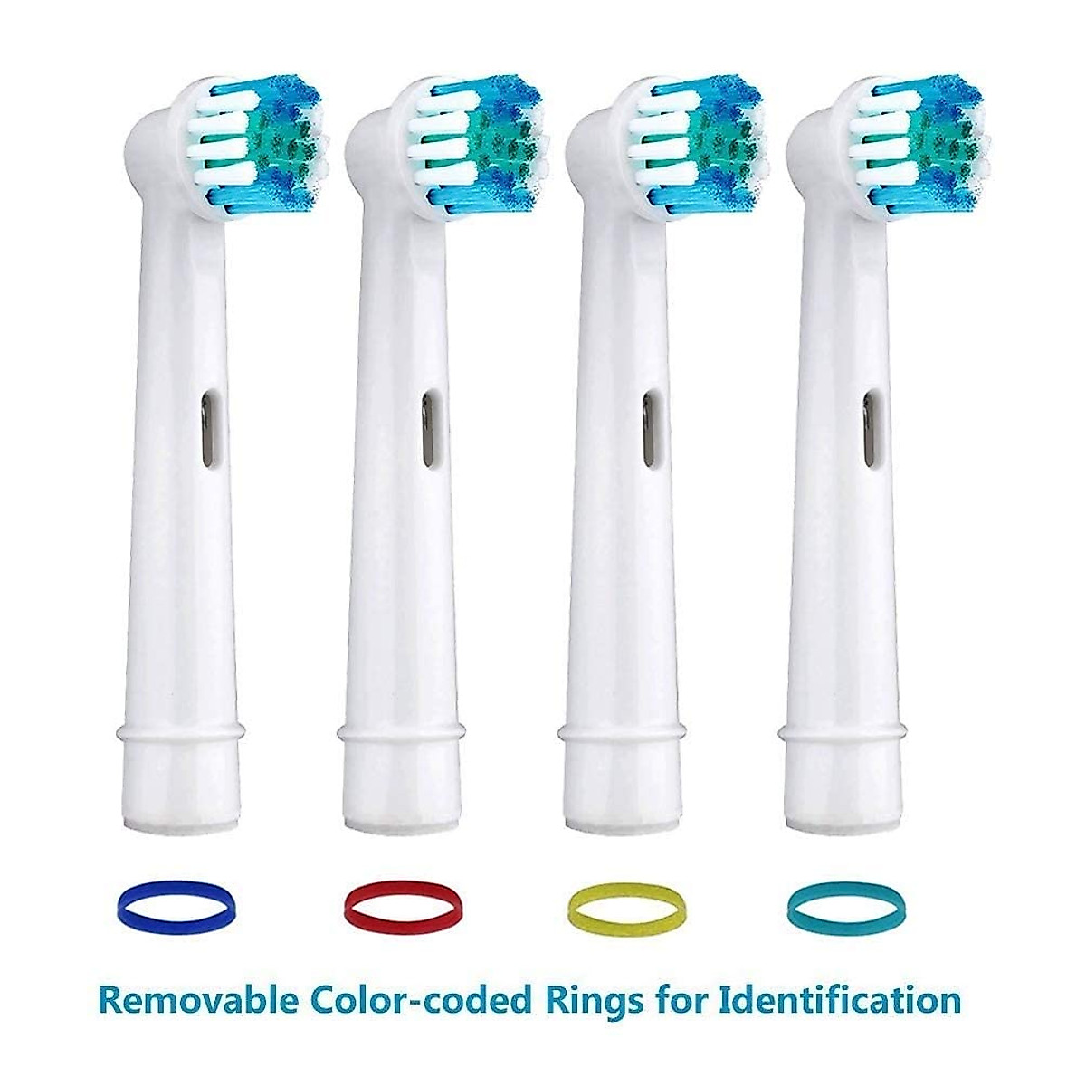 Brush Heads Compatible with Oral-B Braun Electric Toothbrush, Replacement Heads for Vitality, Genius, Pro 1000