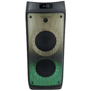 Rockville BASS Party 65 1200w Battery Powered LED Bluetooth Speaker Mic Input, Black