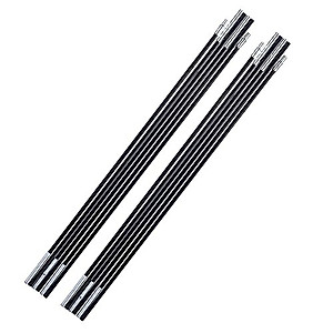 Dilwe Camping Tent Pole, Folding 6 Sections Fibreglass Tent Pole Support Tent Tarp Awning Frames Replacement Sun Rain Shelter for Hiking Camping