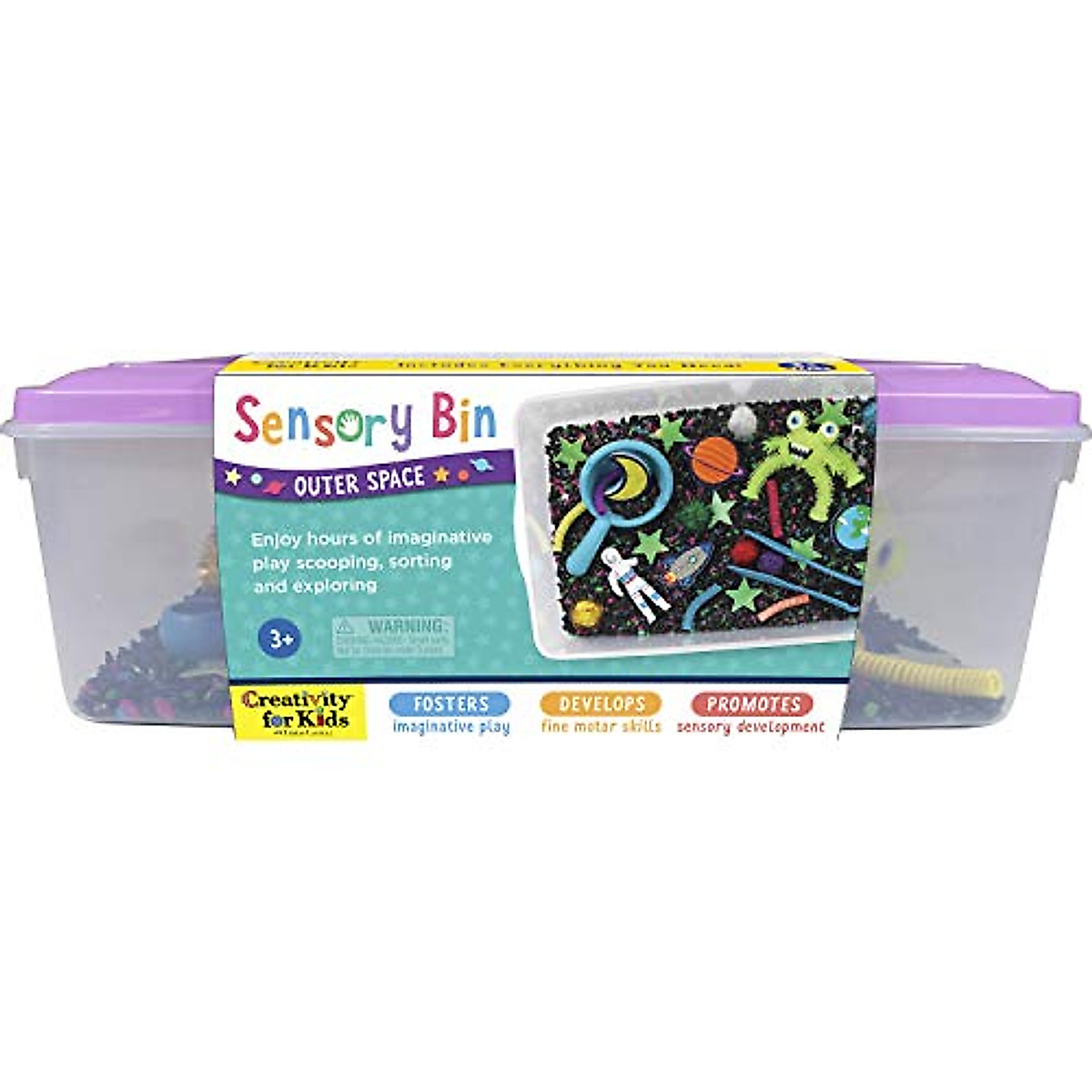 Creativity for Kids Sensory Bin: Outer Space - Preschool and Toddler Sensory Toys, Fine Motor Skills Toys and Sensory Activities for Kids Ages 3+