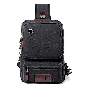 FSDWG Backpack Sling Crossbody Backpack Shoulder Bag for Men Large Capacity Wallet Cell Phone Bag