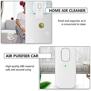 NUOBESTY Air Purifiers Small Air Cleaner Room Air Filter High Efficiency Portable Double Output Anion Air Cleaner For Home Office Pets Smokers Dust White