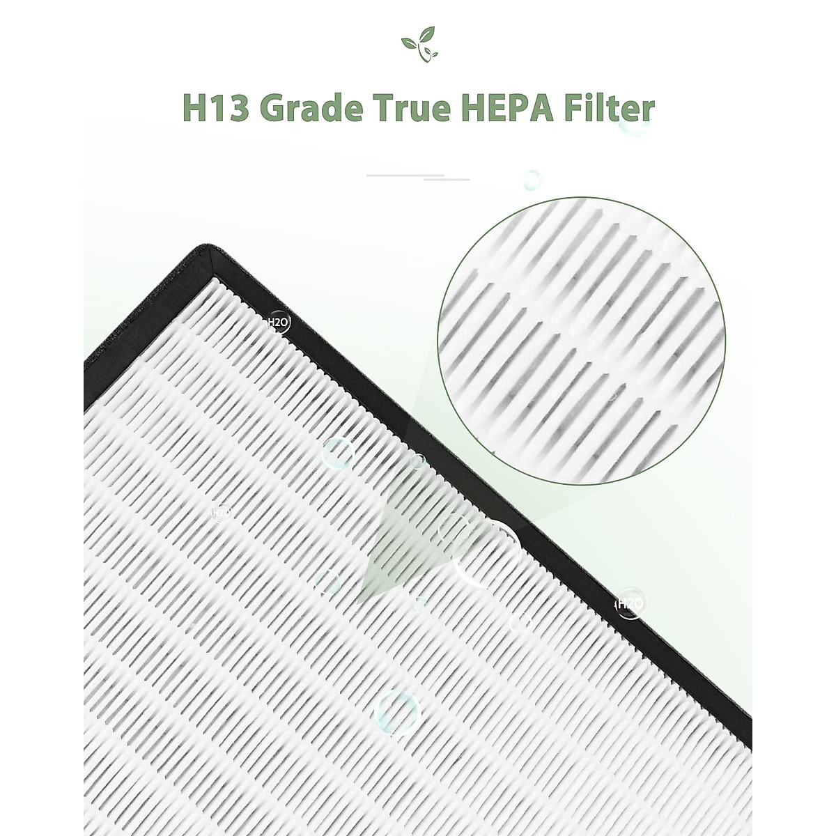 Future Way 2 Set HSP001 Filter Replacement Compatible with HSP001 Smart True HEPA Air Purifier, H13 True HEPA and Activated Carbon Filter