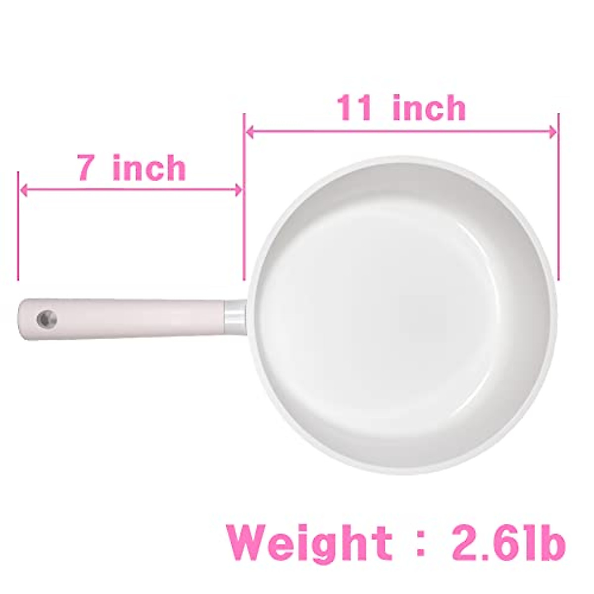 SCSP - SUI Ceramic Non-Stick Frying Pan 11Inch/Made In Korea/5 - Layer Coating/IH Induction and all heat sources available