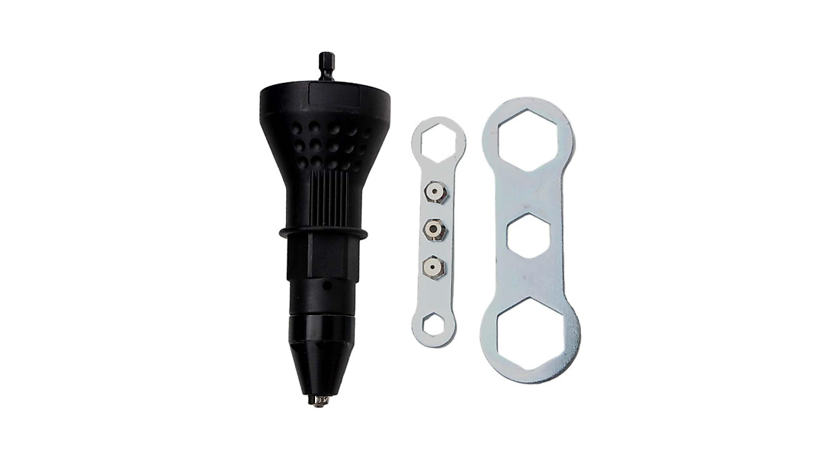 Cordless Rivet Gun Adapter Kit for Drills - Easy Riveting Tool