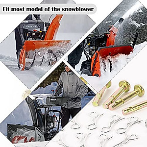20 Pairs Shear Pins and Cotters Pins,Replacement Shear Pins for Snowblower 738-04124 and 714-04040, Shear Pin Kit Compatible with MTD Craftsman Cub Cadet Troy Bilt Snowblowers