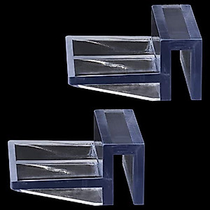 OIIKI 6 PCS Aquarium Glass Cover Clip, Clear Acrylic Support Holder, Aquarium Lid Clips Clamps, for Aquarium Fish Tank (6mm)