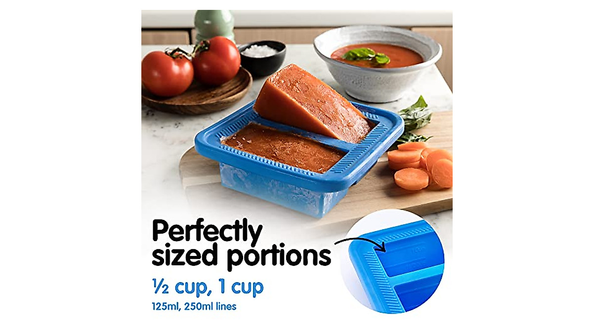 PORTION CUBES Freezer Tray for Perfect Meal Portions