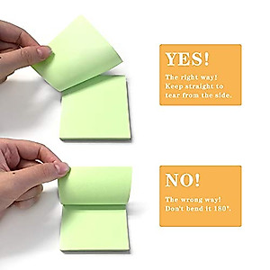 8 Pads Sticky Notes 3x3 Pastel Colors Self-Stick Notes Pads Super Adhesive Sticky Notes Great Value Pack