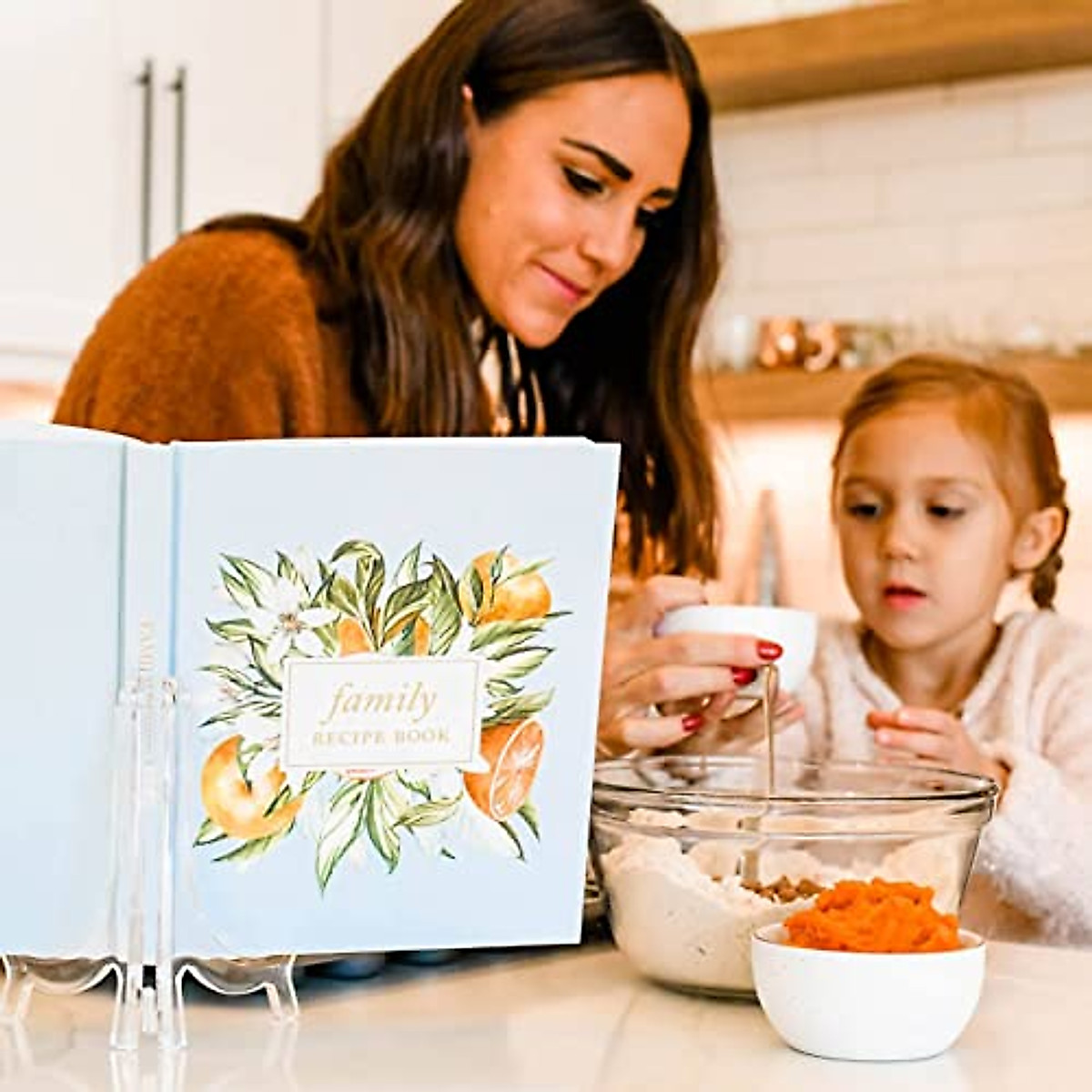 DUNCAN & STONE PAPER CO. Family Recipe Book & Keepsake Journal (160 Pages) – Blank Cookbooks for Family Recipes - Hardcover Recipe Scrapbook - Wife/Mom/Grandmas Recipe Book