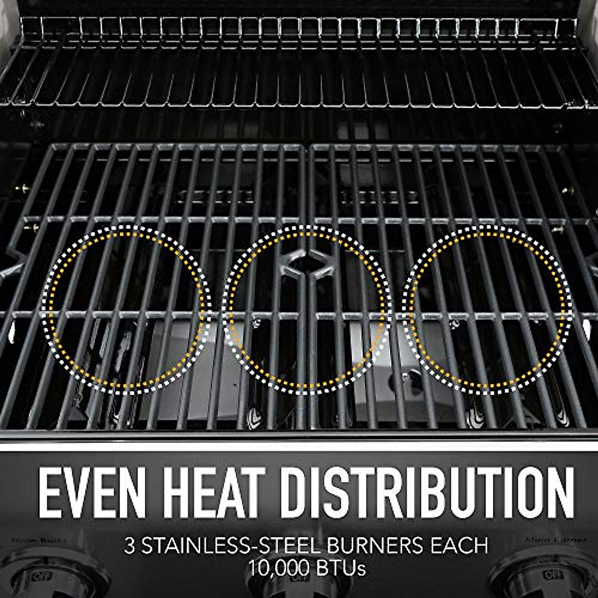 Kenmore 3 Burner Outdoor Patio Gas BBQ Propane Grill in, Black