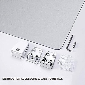 MZM Office Desk Bezel Desk Partition Acrylic Screen Board Desktop Partition Board Exam Bezel Mobile Screen Clip ZTT (Size : 40 * 30cm)