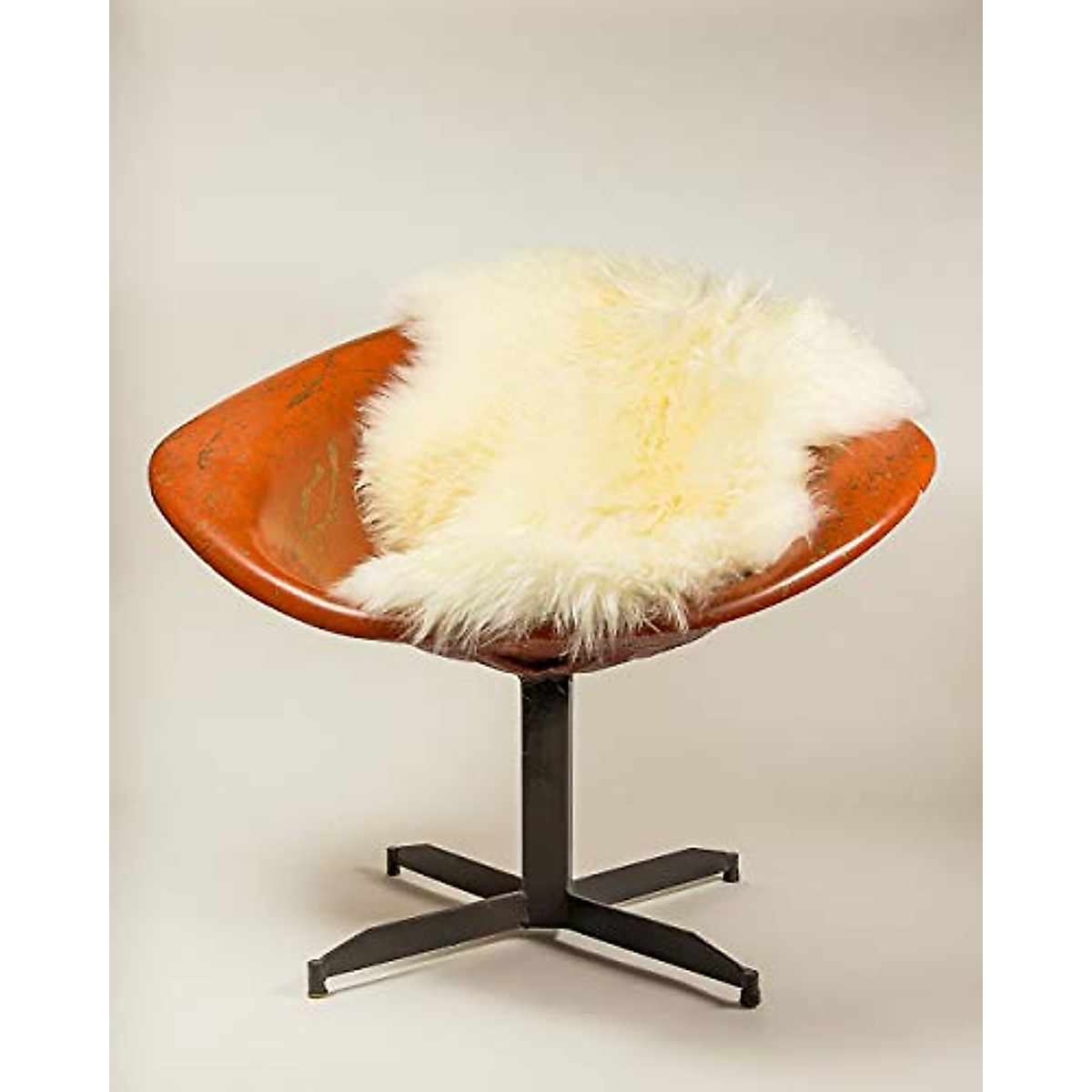 Natural Sheepskin Rug with Thick and Lush 2.5 Inch Pile | Hypoallergenic Sheep Fur Rug with Anti-Skid Back l Sheepskin Wool Area Rugs, Natural, 2 ft x 3 ft