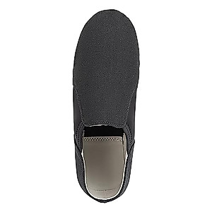 Linodes Unisex 09 Canvas Upper Slip-on Jazz Shoe for Women and Men's Dance Shoes-Black 8.5M