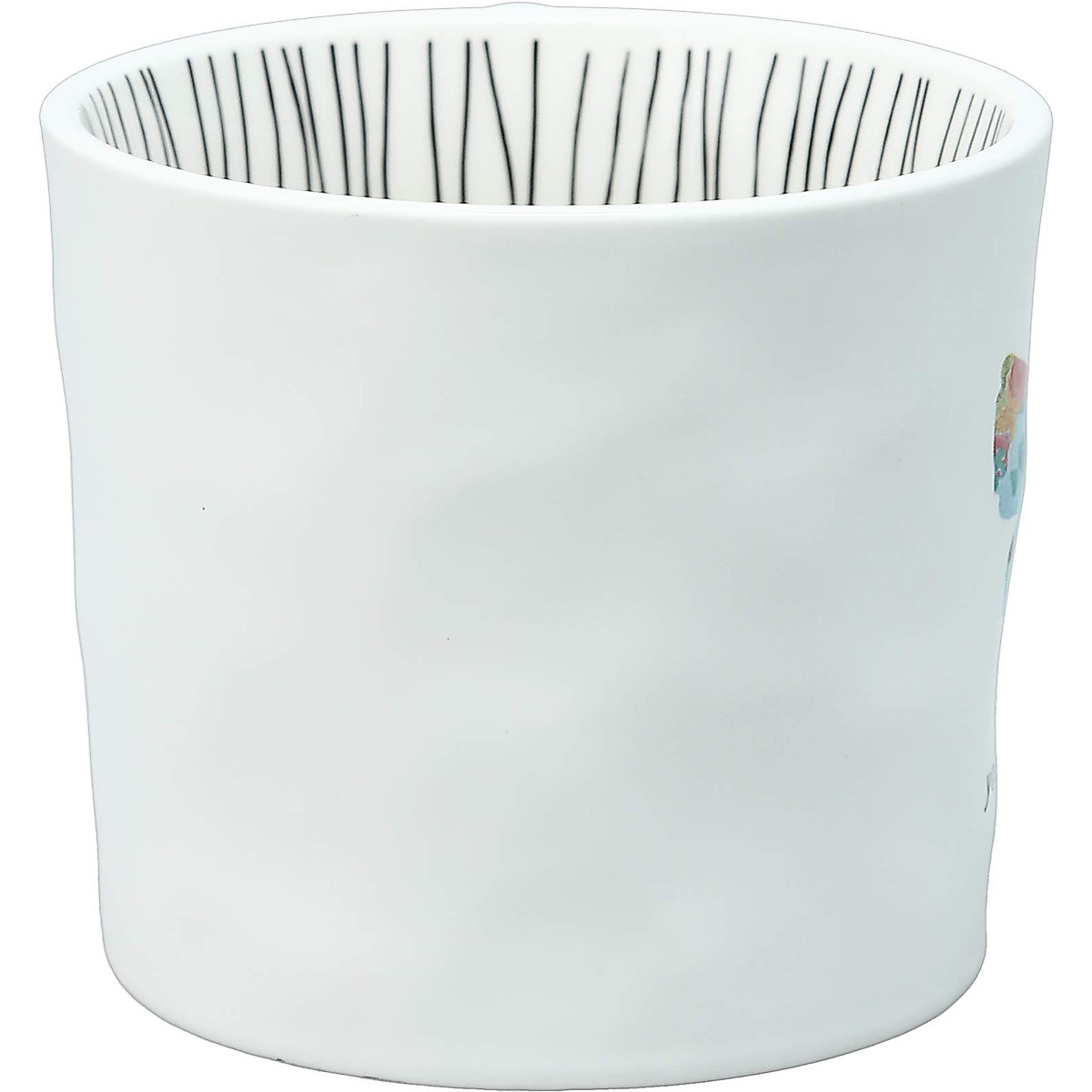 Pavilion - Mom You Are Loved - 16 Oz Debossed Butterfly Rainbow Stripe Coffee Cup Mug