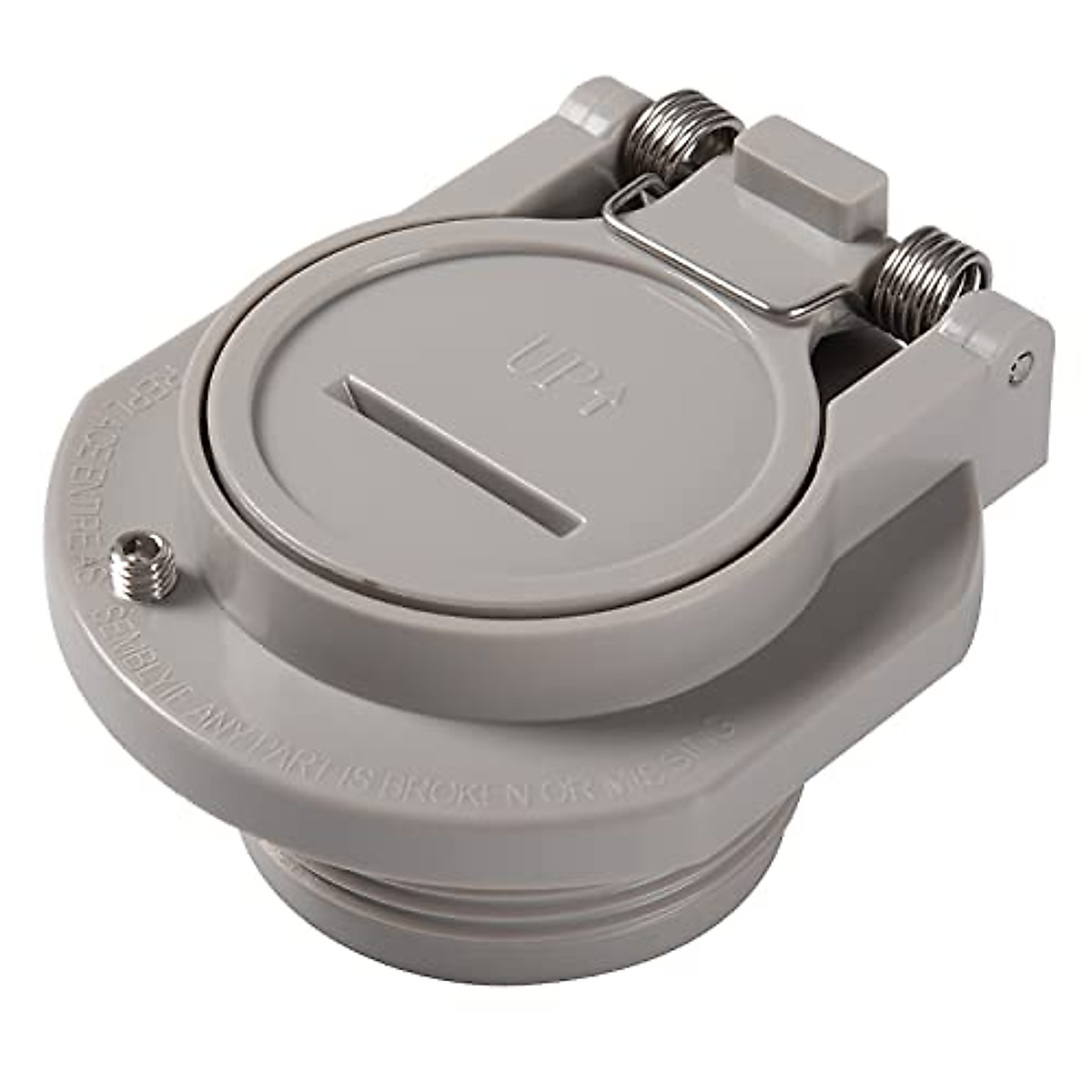 ATIE Pool Free Rotation Snap-Lock Vacuum Vac Lock Safety Wall Fitting W400BLGP for Most Zodiac, Hayward, Pentair Suction Pool Cleaners (Light Gray)