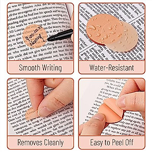 Mr. Pen- Transparent Sticky Notes, 560 Pcs, Pastel Colors, Round Translucent Sticky Notes, Sticky Note Tabs, Pastel Sticky Notes, See Through Sticky Notes Transparent, Bible Sticky Notes