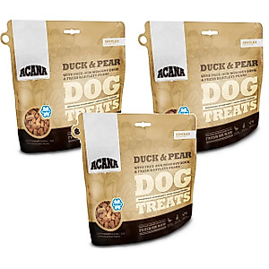Acana Singles Dog Treats - Duck and Pears, 3.25oz Each (3 Pack)