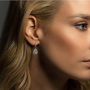 A+O Wedding Bridesmaids Gift Drop Dangle Earrings in Silver