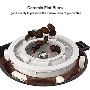 DR.COFFEE C12 Fully Automatic Coffee Machine, Espresso Machine With Ceramic Flat Burrs, 9 Grind Size Options, 7” HD Large Touchscreen, 4 Water Tank for Office Use, Pitch-black