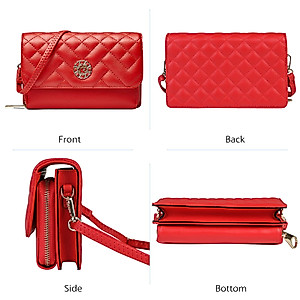 Tom Clovers Small Crossbody Shoulder Bag for Women Shoulder Purse Cellphone Bags Card Holder Wallet Purse Handbags