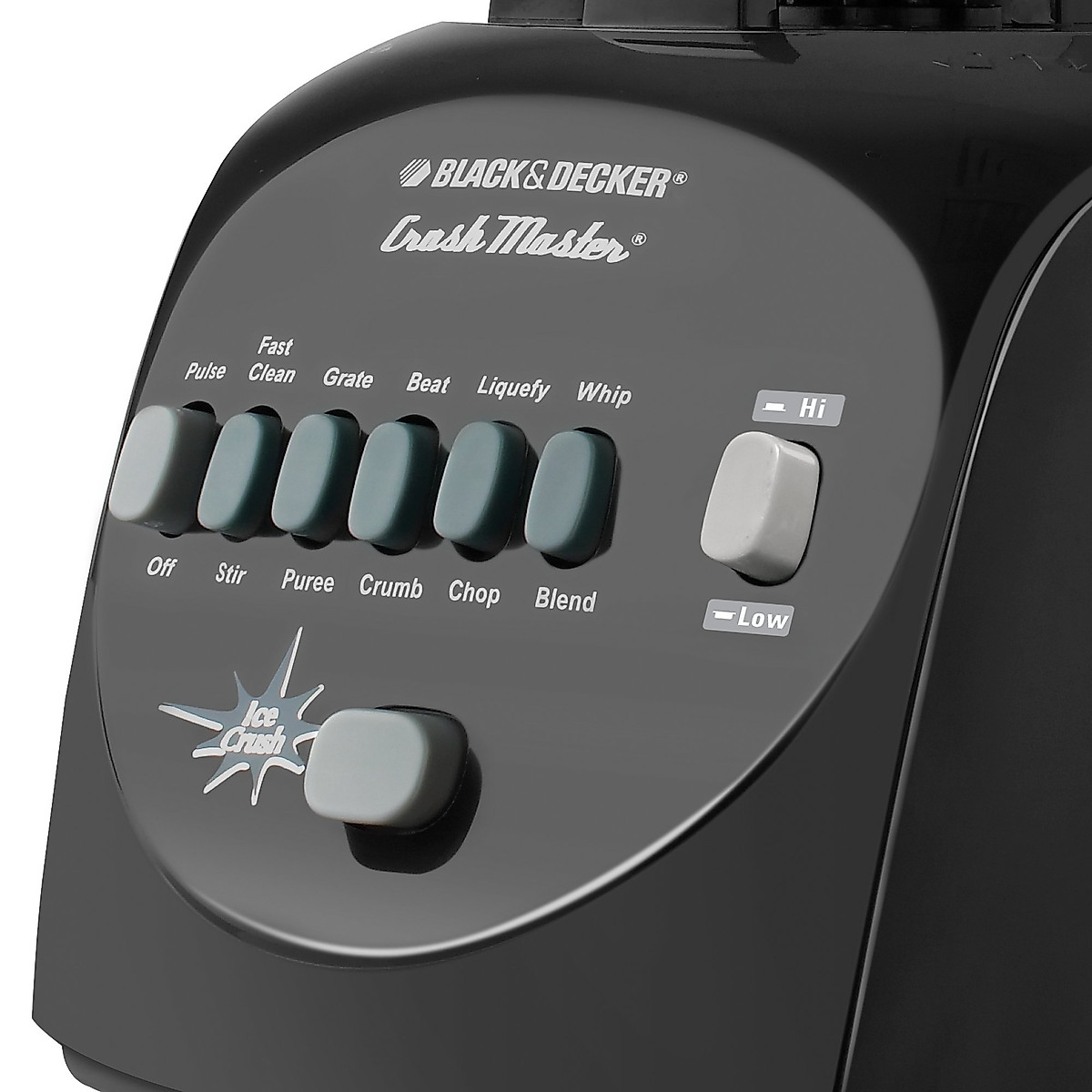 Black & Decker BL10450HB Crush Master 10-Speed Blender with 42-Ounce Glass Jar, Black