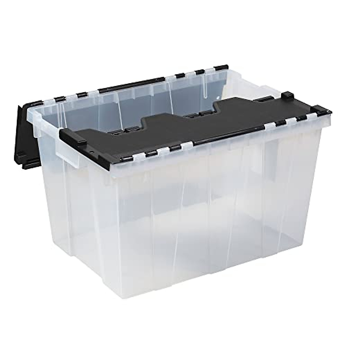 Clear Plastic Storage Container Interlocking Lid (2 Pack)