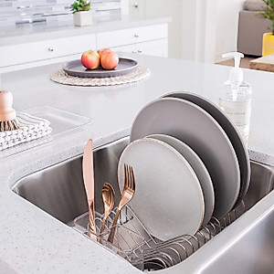 Better Houseware 3423 Compact Dish Drainer Set, Stainless 12" x 9" x 5"