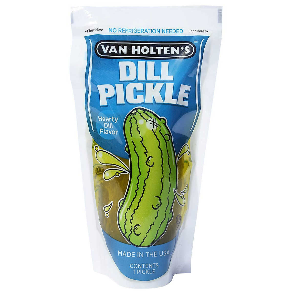 Van Holten's Pickles - Jumbo Dill Pickle-In-A-Pouch - 12 Pack