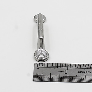 Stainless Steel 1 Inch Mount, Bimini Top Pad Eye,Footman's Loop for Boat, Kayak Tie Downs,No Screws- 4/PK