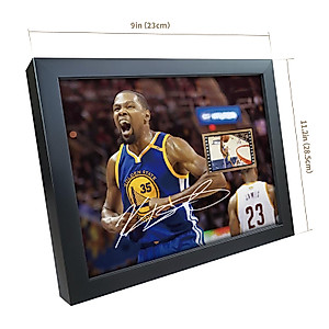 sufenvera Signed Kevin Durant Memorabilia Film Photo Collage Framed Poster,Basketball Decorations Gifts for NBA All-Star Fans 10x8 Inches