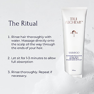 Tru Alchemy Shampoo for Growth, Volume & Scalp Health | Naturally-Derived with Tea Tree & Peppermint Oil plus Keratin & Saw Palmetto | Sulfate & Paraben Free | 9 Fl Oz.