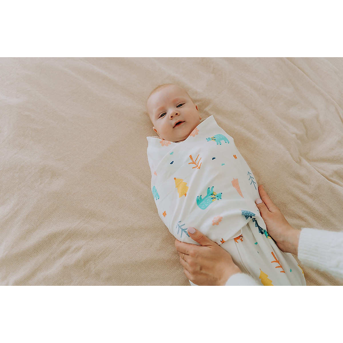 Adjustable Wearable Sleep Sack Newborn 0-6 Months | Baby Swaddle Blanket Boys, 3-6 Months | Soft Breathable Cotton Sleep Bag Infant, Sleepsack Newborn Essentials, 1.5 TOG All Seasons, Multicolor