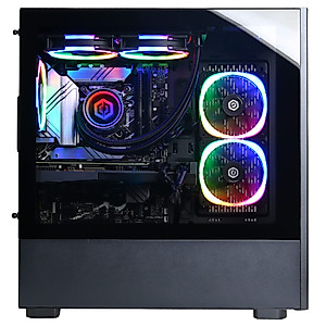CyberpowerPC Gamer Xtreme VR Gaming PC, Intel i7-13700KF 3.4GHz, GeForce RTX 4070 12GB, 32GB DDR5, 1TB NVMe SSD, 2TB HDD, Wi-Fi Ready & Windows 11 Home (GXiVR8760A),Black