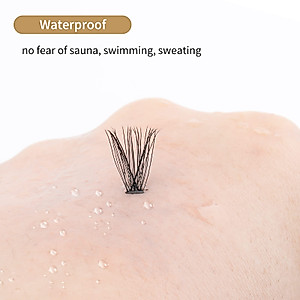 Individual Lash Glue Lash Cluster Glue DIY Eyelash Extension Adhesive Long Lasting Waterproof Low Irritation Eyelash Glue for Professional and Self Use Individual Cluster Lashes Black Glue (5ml)