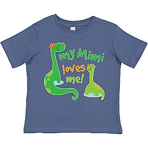 inktastic My Mimi Loves Me Grandson Dinosaur Toddler T-Shirt 5-6 Indigo 205ae