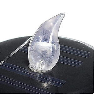 Christmas Decor 6 Pieces Romantic LED Flameless Candles Lights/Lamps, Solar Power LED Tea Light Candles Nightlight for Home Decor (Yellow Flickering)