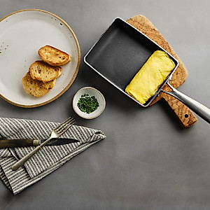 Orgreenic Non Stick Egg Pan - Lightweight & Scratch Resistant Omelet Pan Free from PFOA/PFOS, Small Frying Pan for Eggs Compatible with All Stove Top Designs, Metal Utensils & Ovens up to 500°F